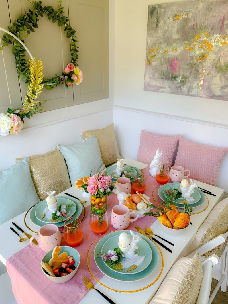 PASTEL EASTER TABLE (+ DIY FLORAL HOOPS) – OH SO KEL
